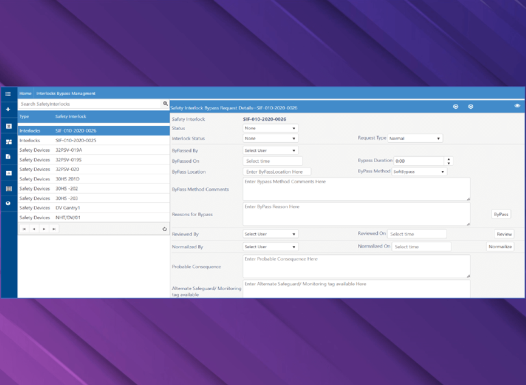Safety Interlock Bypass Management – Jaajitech